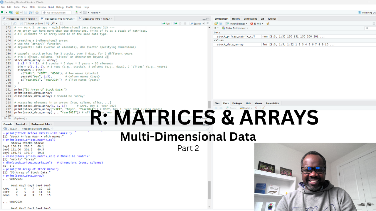 Stepping Up Your R Game: Matrices & Arrays for Multi-Dimensional Data! – Cuttell Analytics